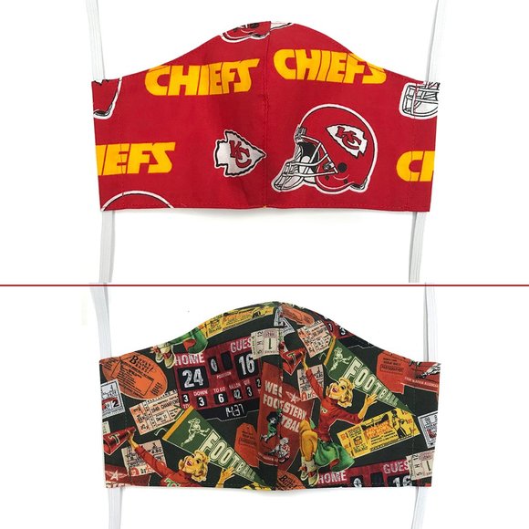 Hand Crafted | Accessories | 2 Womens Kc Chiefs Football Game Day Face ...